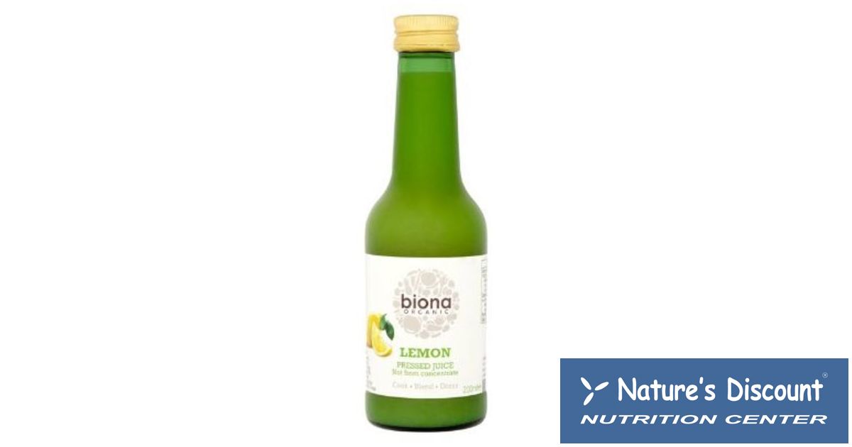 Nature's Discount S.Lucia - BIONA Lemon Juice Organic 200ml (5032722315785)